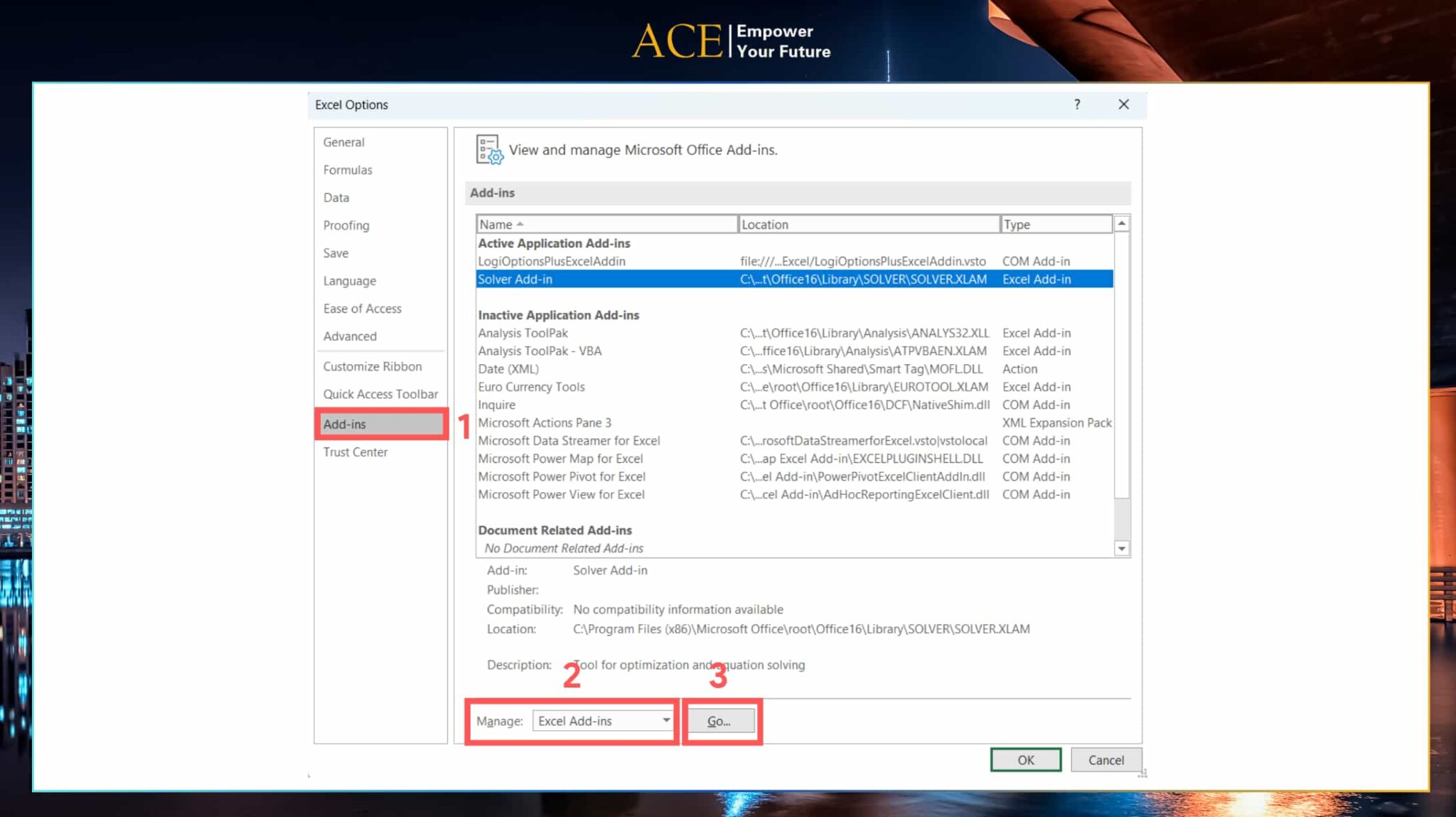 Cách dùng Solver trong Excel để dự báo lợi nhuận (Windows & Mac) - ACE Academy