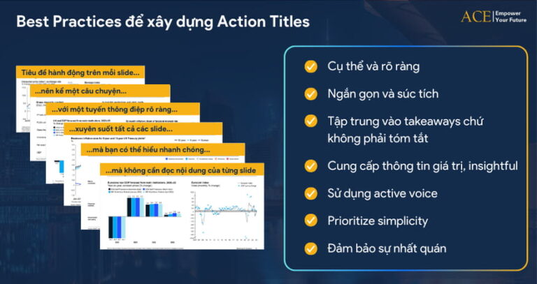 Slide Deck và cách viết Action Titles theo McKinsey Slide Deck