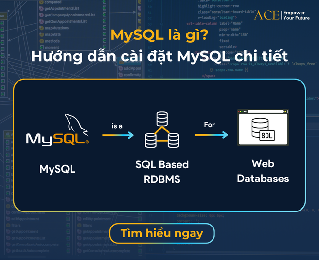 MySQL là gì? Hướng dẫn cài đặt MySQL chi tiết - ACE Academy