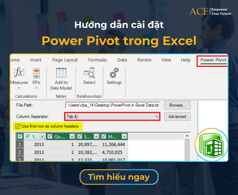 Power Pivot là gì? Hướng dẫn cài Power Pivot trong Excel